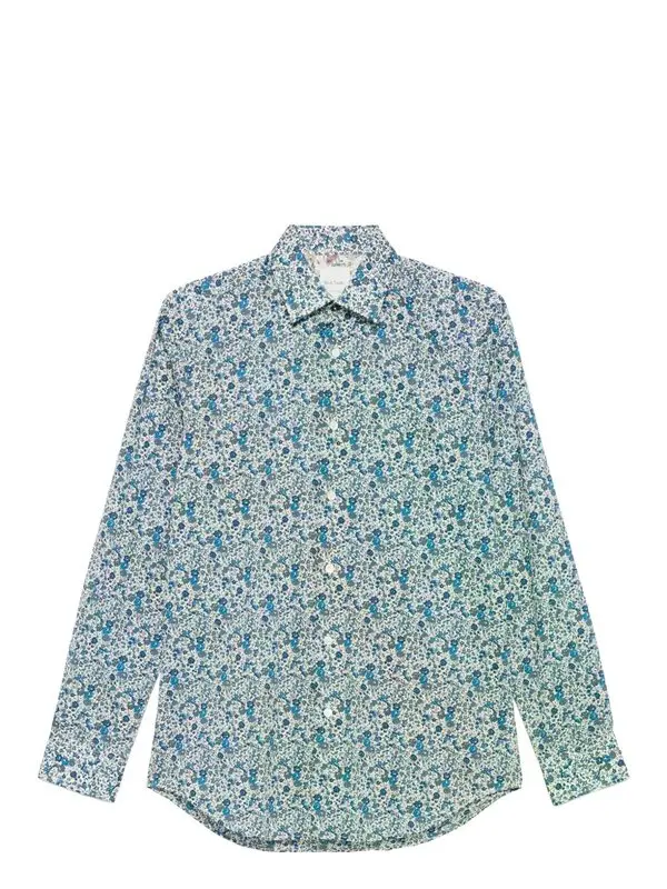 Paul Smith Floral-print Shirt - Blue