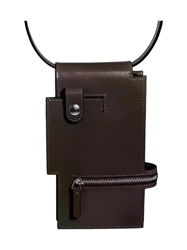 MERRYL TIELMAN Jimmy Flap Pocket Cross Body Bag - Brown