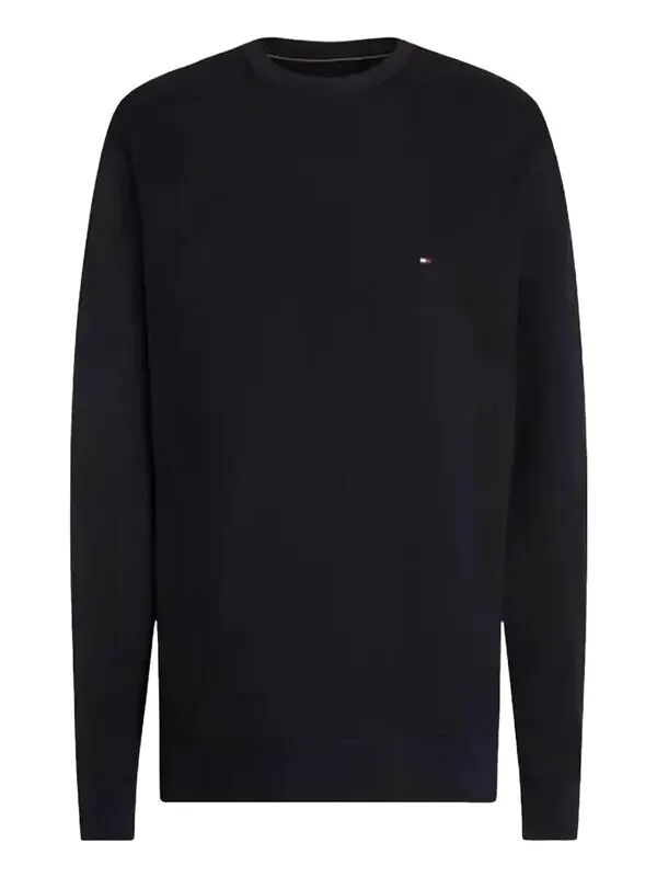 Tommy Hilfiger Logo-embroidered Crew-neck Jumper - Blue
