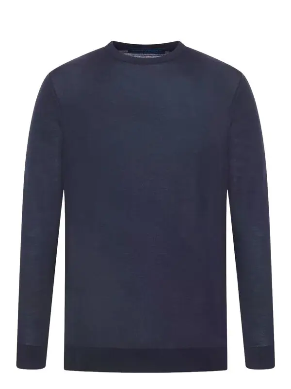 Kiton Crew-neck Wool Sweater - Blue