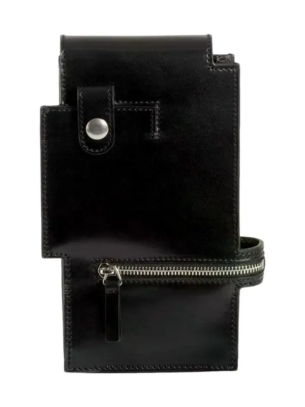MERRYL TIELMAN Mini Jimmy Flap-pocket Bag - Black
