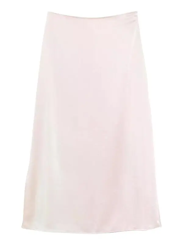 Max Mara Satin-finish Midi Skirt - Neutrals