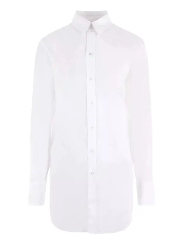 SA SU PHI Classic-collar Shirt - White