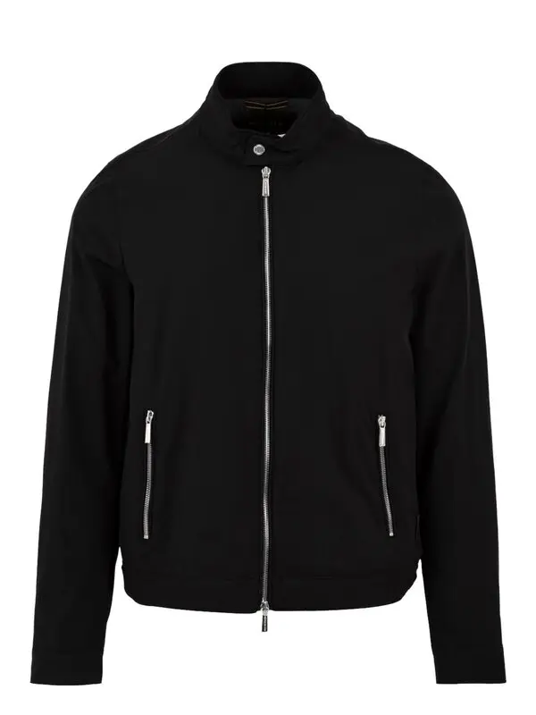 MOORER Zip-up Jacket - Black