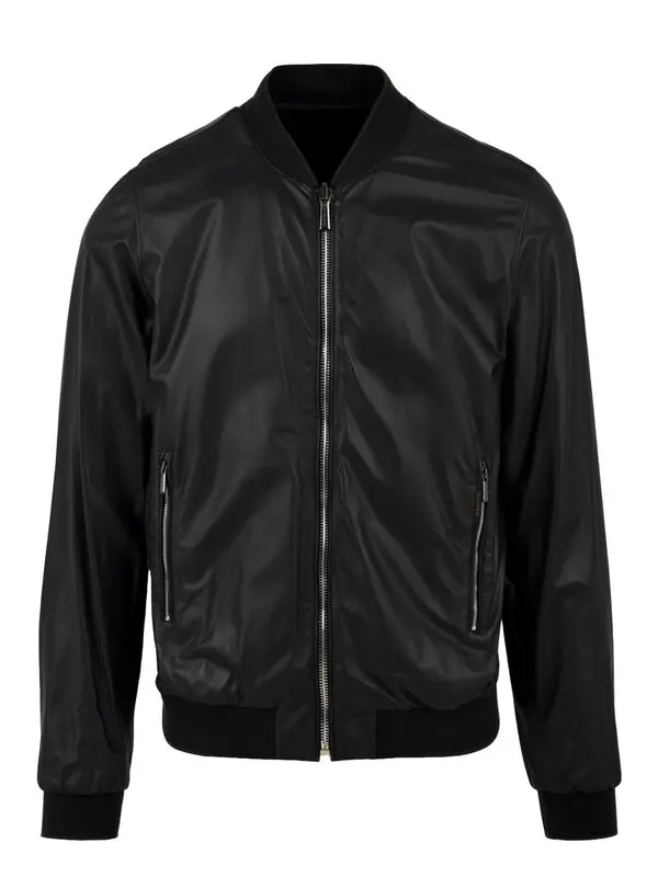 MOORER Leather Jacket - U0498 Blu