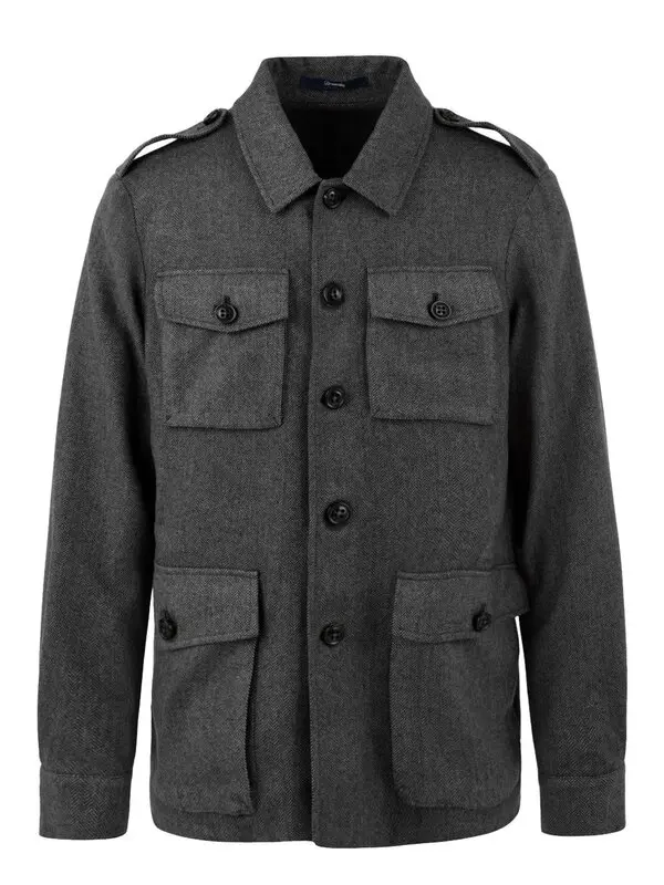 DRUMOHR Collared Jacket - Grey