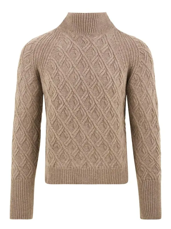 DRUMOHR Long Sleeve Sweater - Brown