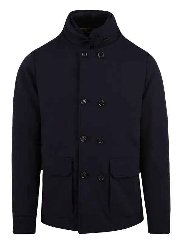 MOORER Coat - Dark Blu