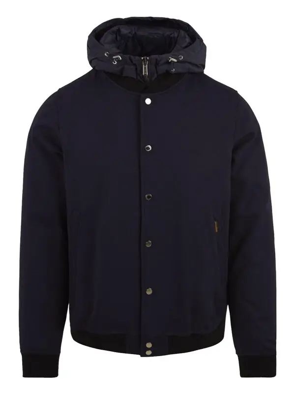 MOORER Coat - Dark Blu