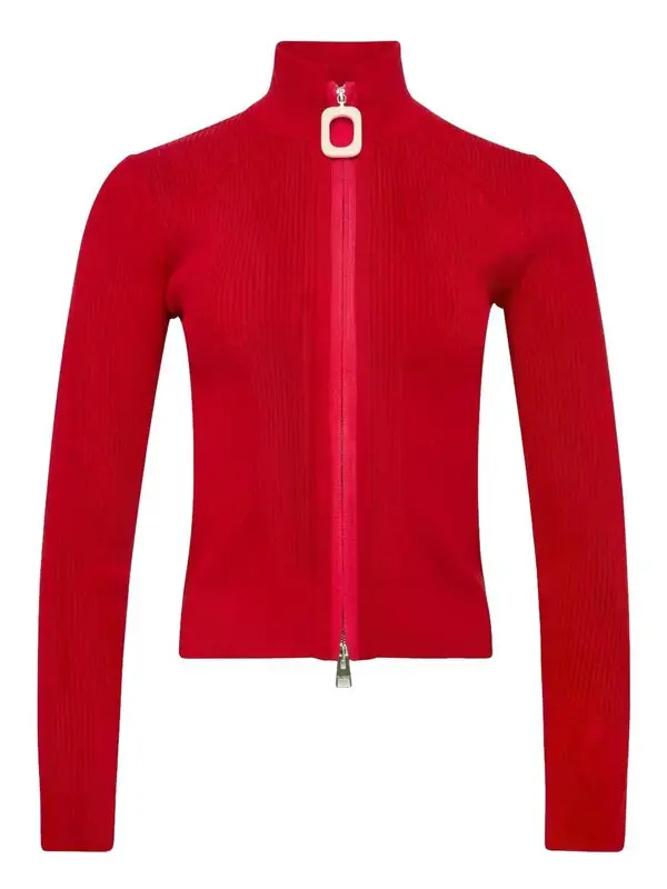 JW Anderson Zip-up Cardigan - Red