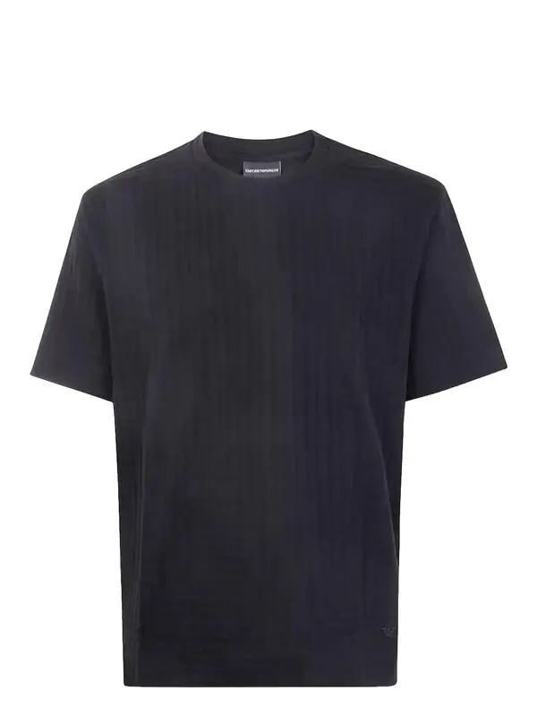 Emporio Armani Textured T-shirt - Black