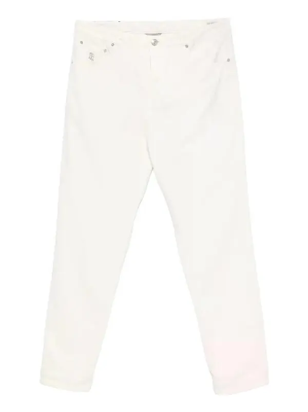 Brunello Cucinelli Straight-leg Trousers - White