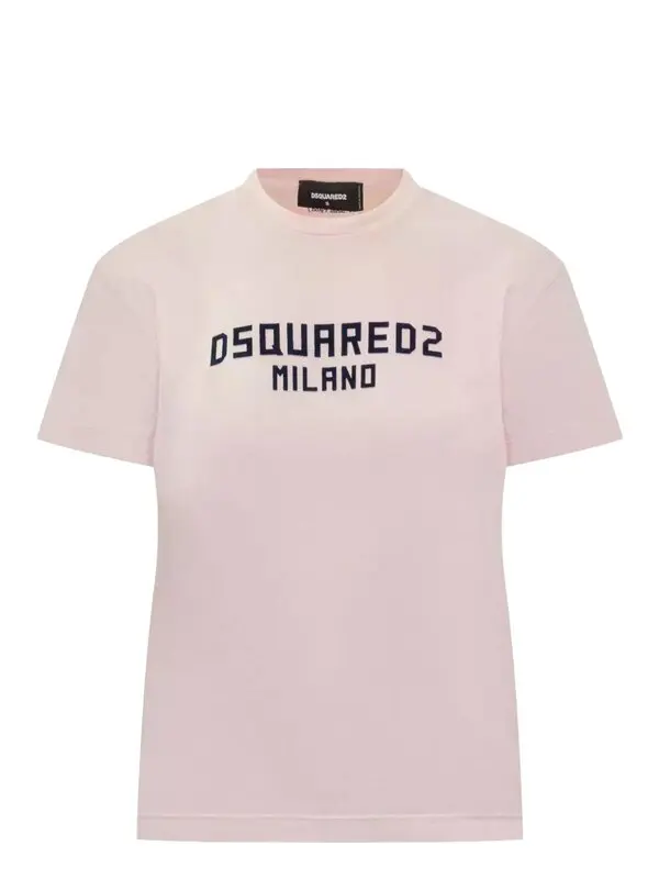Dsquared2 Logo-embroidered T-shirt - Pink