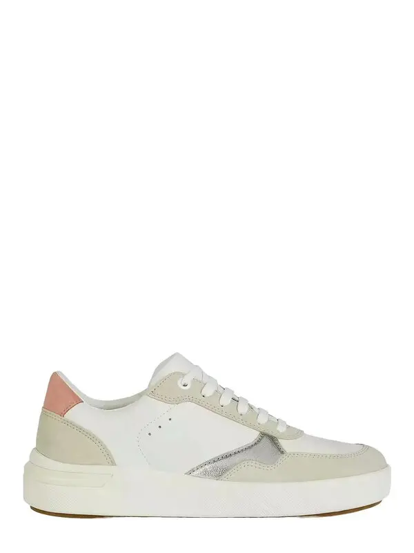 Geox Dalyla Panelled Sneakers - White