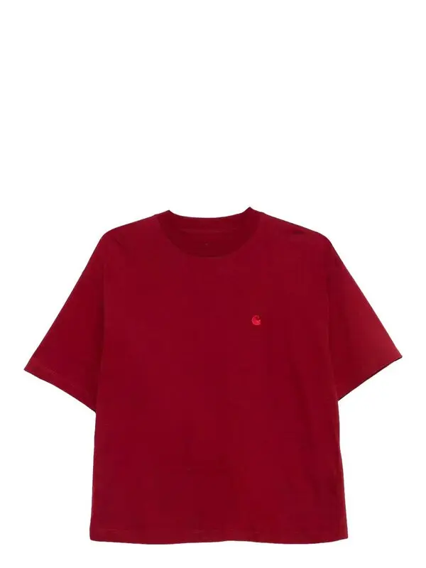 Carhartt Work In Progress Logo-embroidered T-shirt - Red