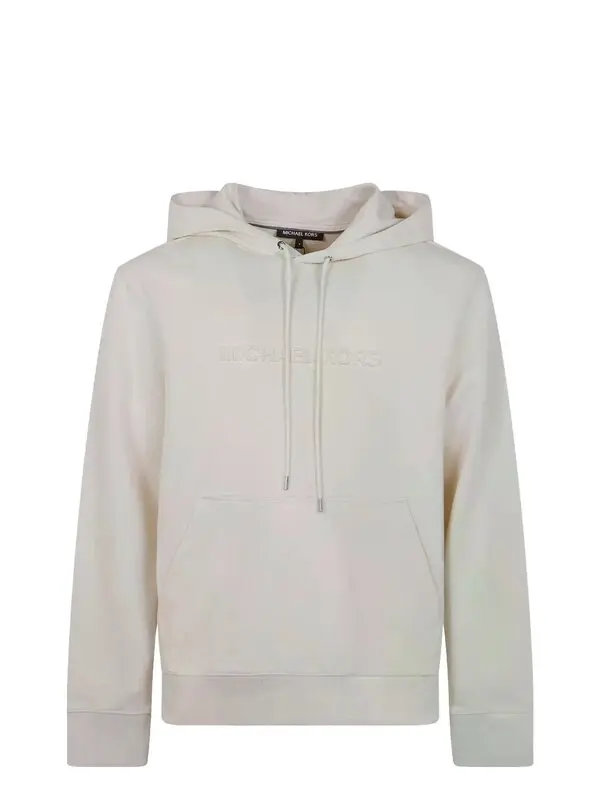 Michael Kors Logo-embossed Hoodie - Neutrals