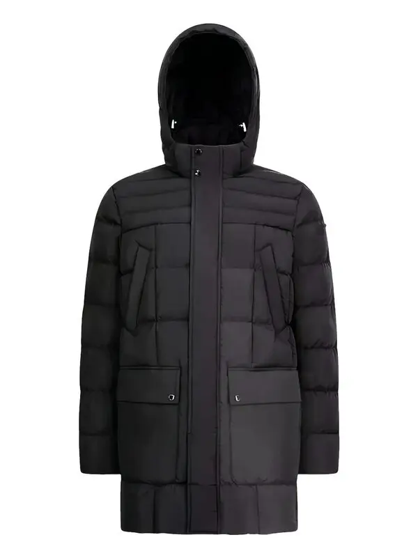 Geox Hilstone Quilted Hooded Jacket - Black