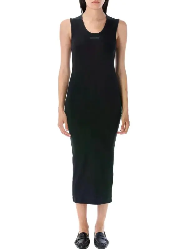 Fear Of God Ribbed Midi Dress - Black