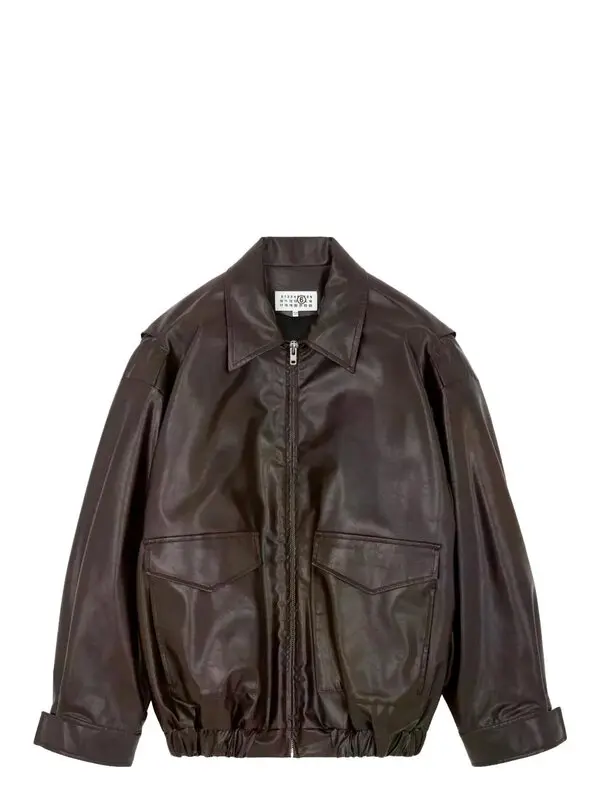 MAISON MARGIELA Pocket-detail Bomber Jacket - Red