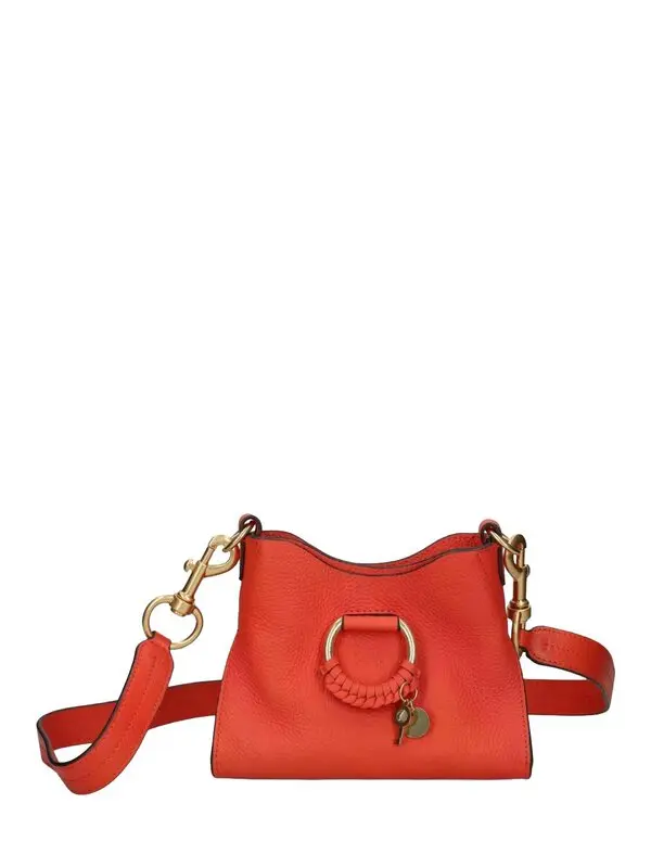 See By Chloé Mini Joan Braided-ring Leather Cross Body Bag - Orange