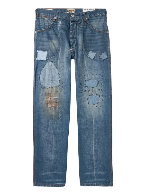 GALLERY DEPT. Bare Knuckle Straight-leg Jeans - Blue