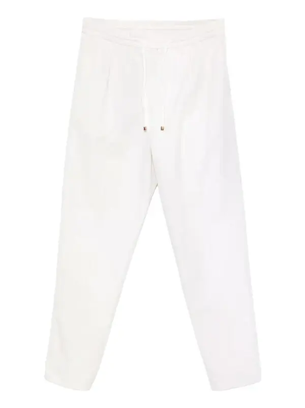 Brunello Cucinelli Cotton Track Pants - White