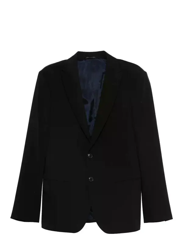 Giorgio Armani Single-breasted Blazer - Black