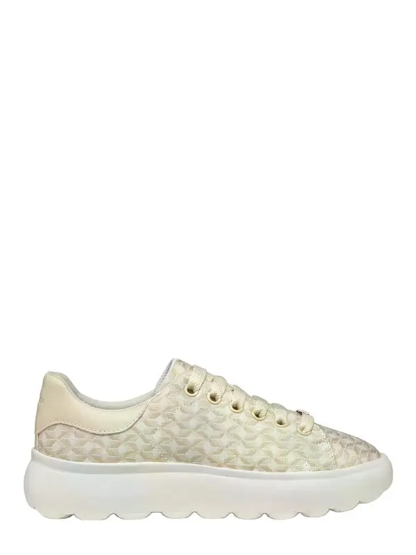 Geox Spherica Patterned Platform Sneakers - Neutrals