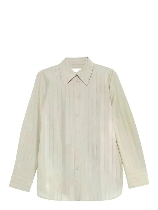 JIL SANDER Pinstriped Shirt - Green