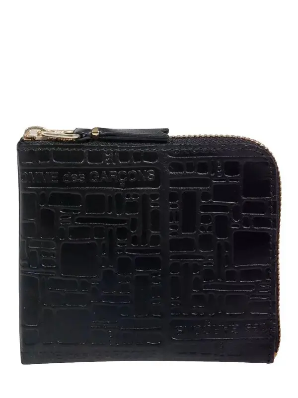 Comme Des Garçons Leather Zip Wallet - Black