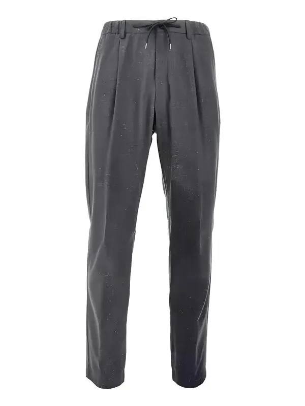 Herno Resort Pleated-front Trousers - Grey