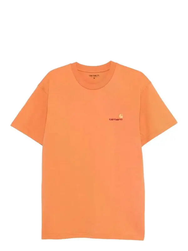 Carhartt Work In Progress Logo-embroidered T-shirt - Orange