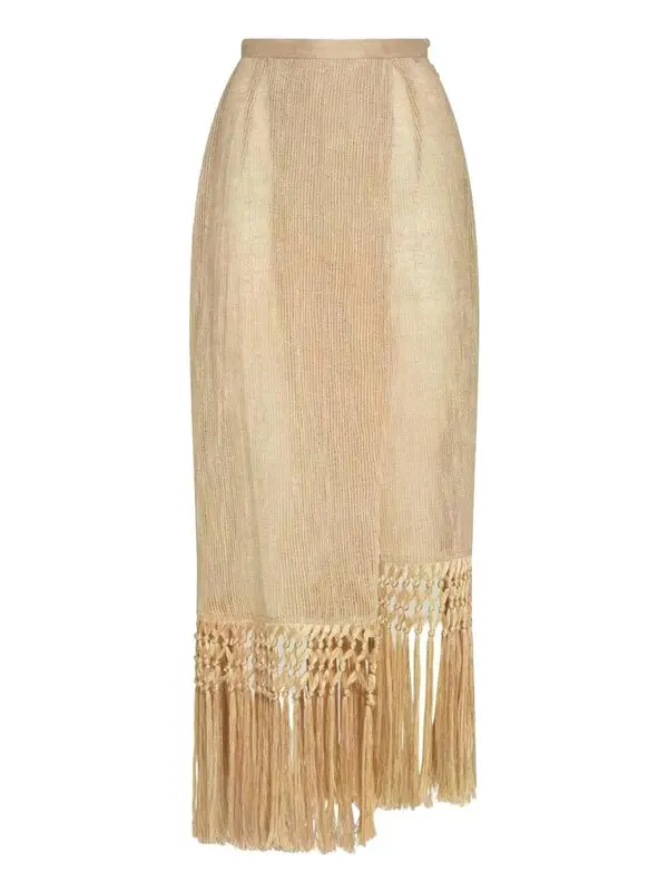 TALLER MARMO Parana Maxi Skirt - Neutrals