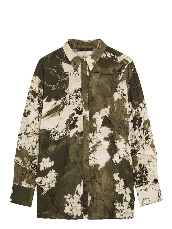 High Warrent Printed Seersucker Blouse - Multicoloured