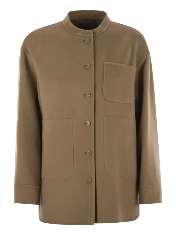 Max Mara Costanza Wool Shirt Jacket - Brown