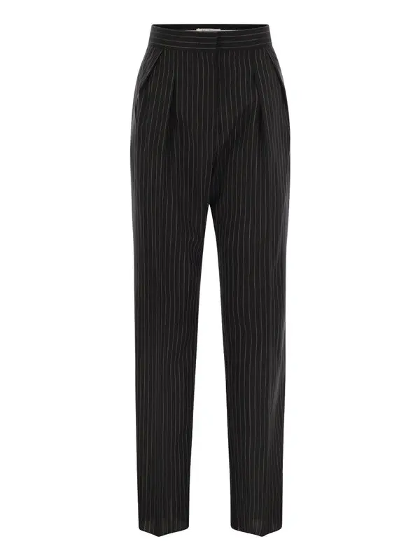 Max Mara Sesamo Carrot Trousers - Black