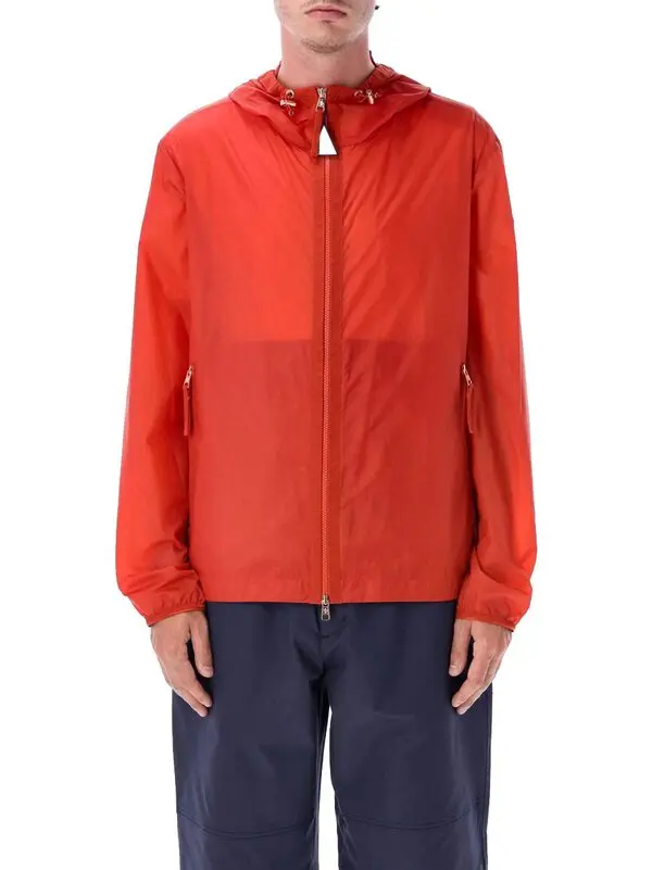 Moncler Hamlin Hooded Windbreaker - Bright Orange