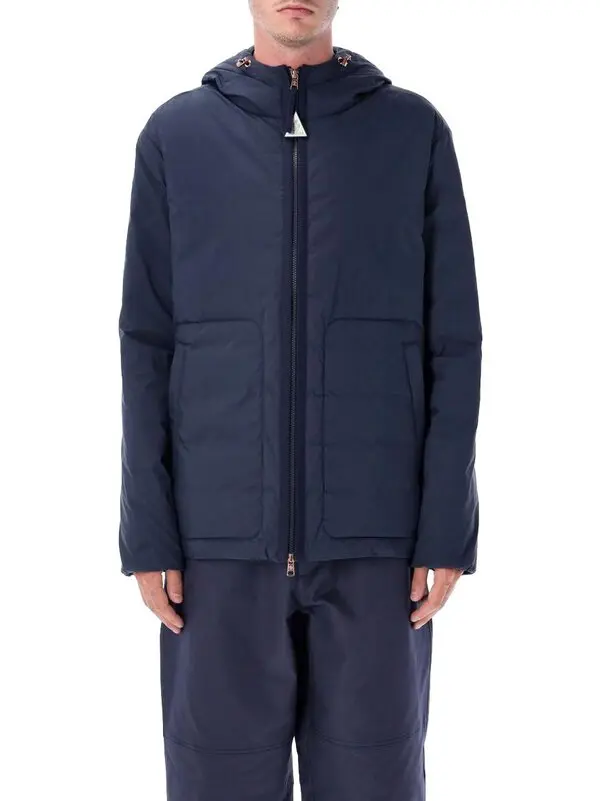 Moncler Caracara Short Down Jacket - Navy Blue
