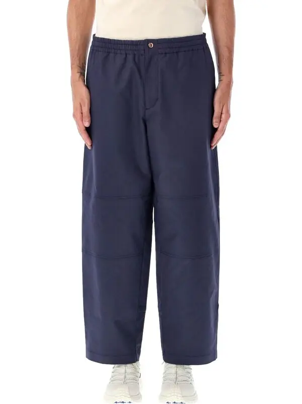 Moncler Cotton Gabardine Trousers - Navy Blue