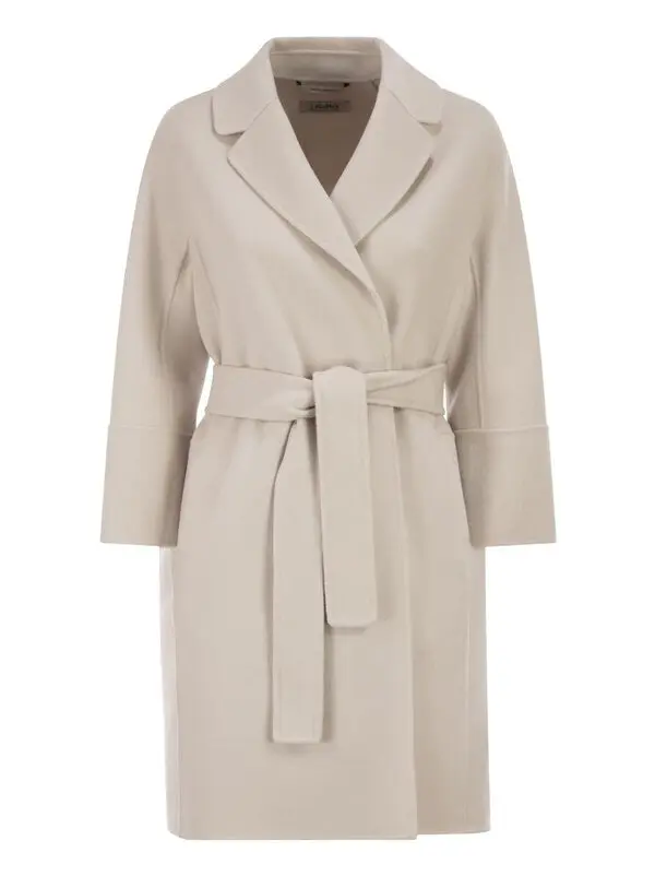 Max Mara Arona Virgin Wool Coat - Beige