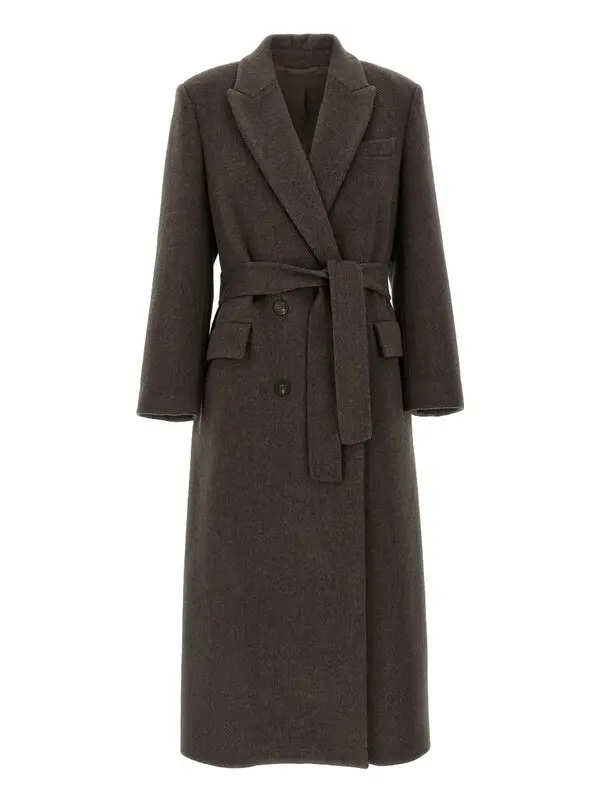 Brunello Cucinelli Double' Coat - Brown