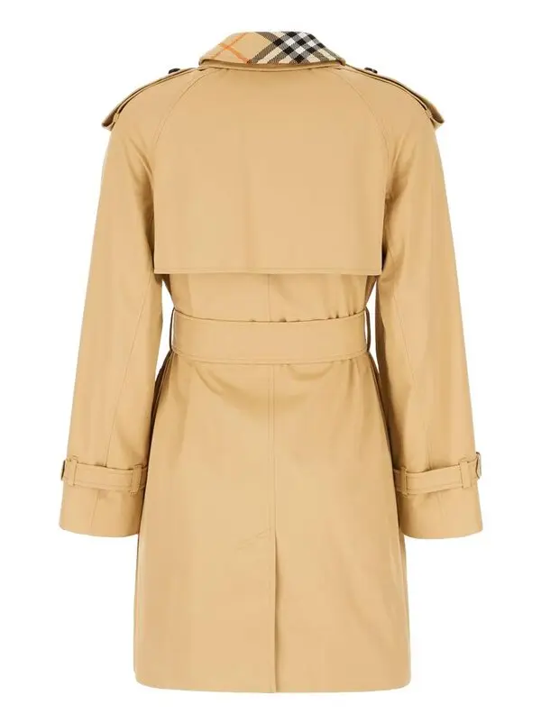 Burberry Cotton Trench Coat - Beige