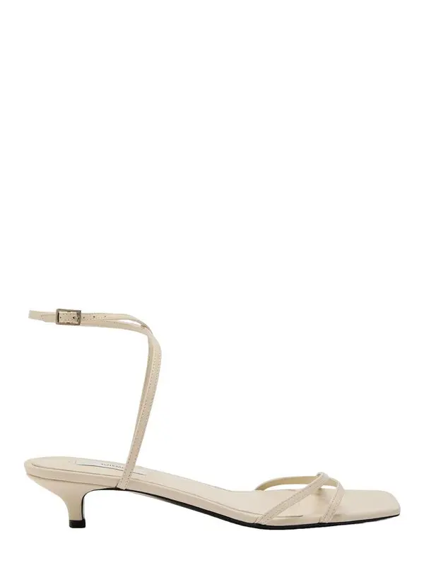 TOTEME Leather Sandals - White