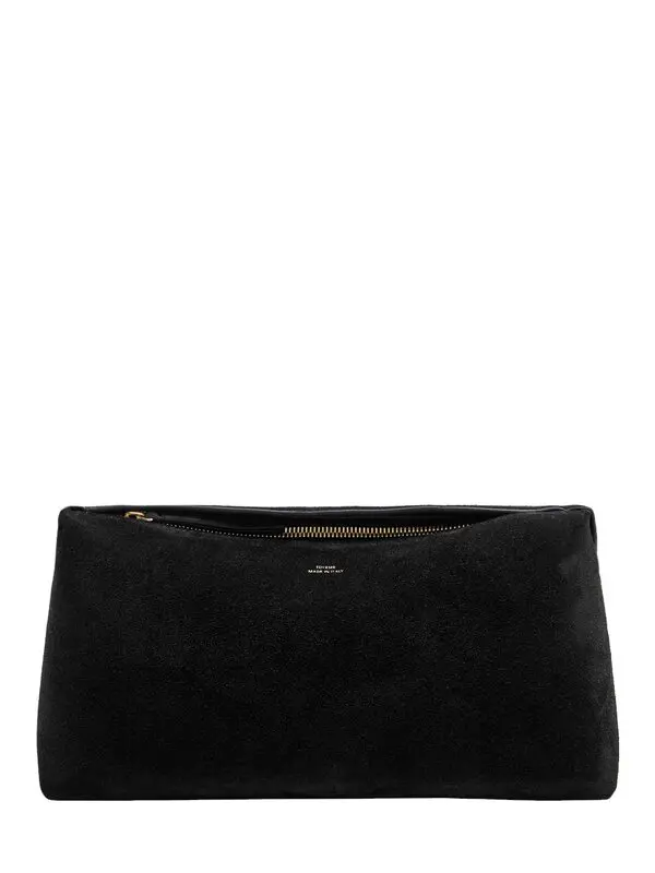 TOTÊME Suede Clutch - Black