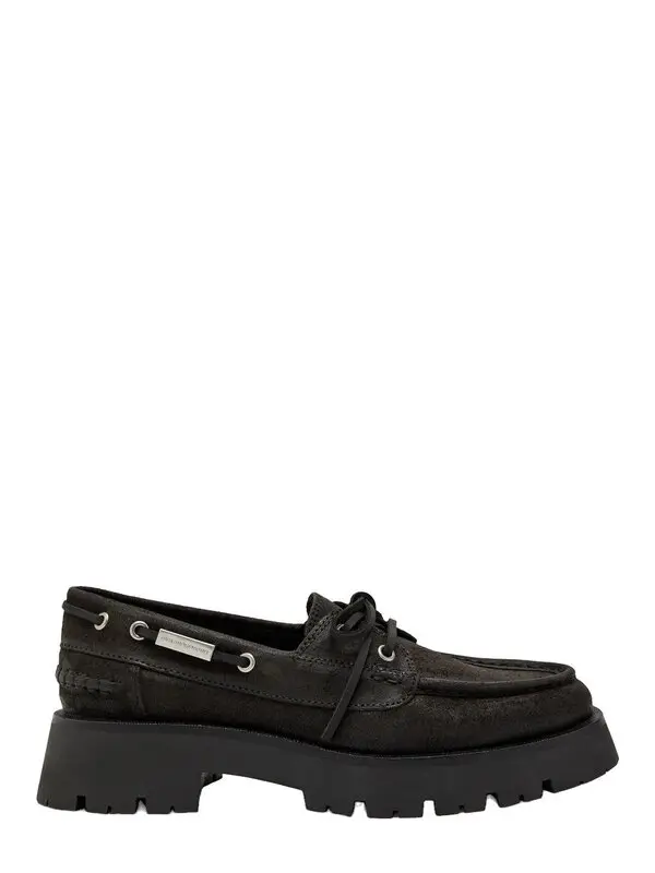 Alexander Wang Carson 50 Waxed Suede Boat Shoes - Brown