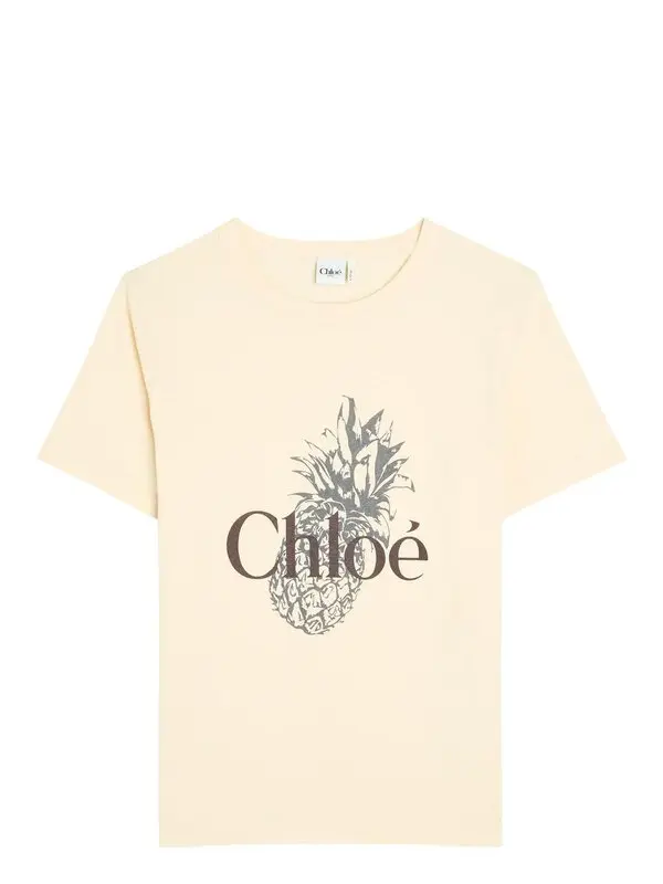 Chloé Printed Cotton T-shirt - Multi Print