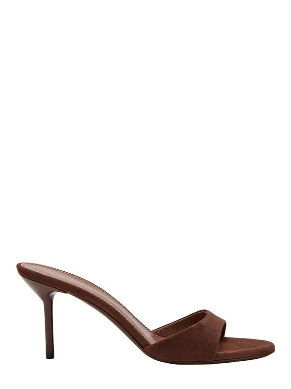 Paris Texas Lidia 70 Suede Mules - Brown