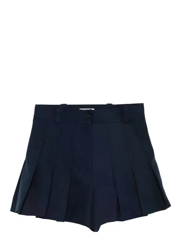 Sandro Pleated Thigh-length Shorts - Blue