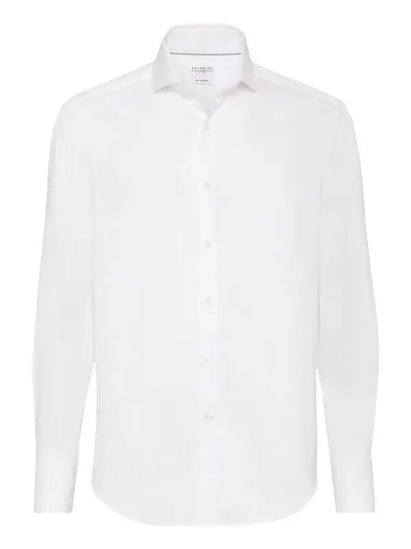 Brunello Cucinelli Twill Shirt - White