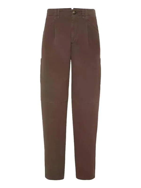 Brunello Cucinelli Straight-leg Trousers - Brown